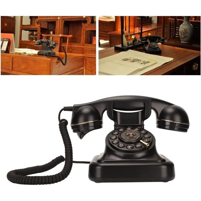 Schiuma Téléphone Fixe Rétro, Téléphone À Cadran Filaire Vintage ...