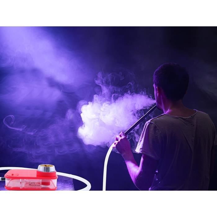 Dts Hookah | Chicha Kit Complet Box Plate En Acrylique Pack Avec Led Et ...