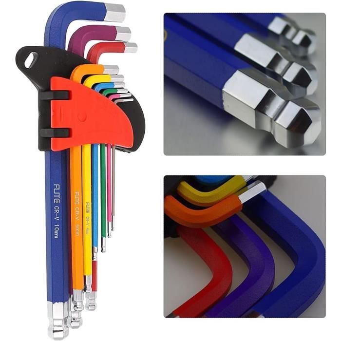 Clés Allen Hexagonales, 9 Pièces Clé Hexagonale Professionnelle, Jeu ...