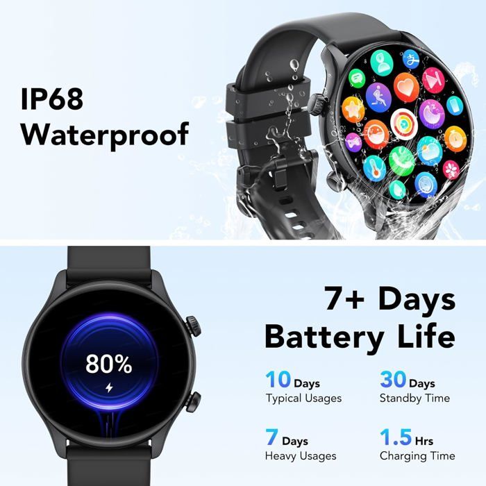 Smart Watch, 1.39" Smartwatch For Women (Answer/Make Call), Fitness ...