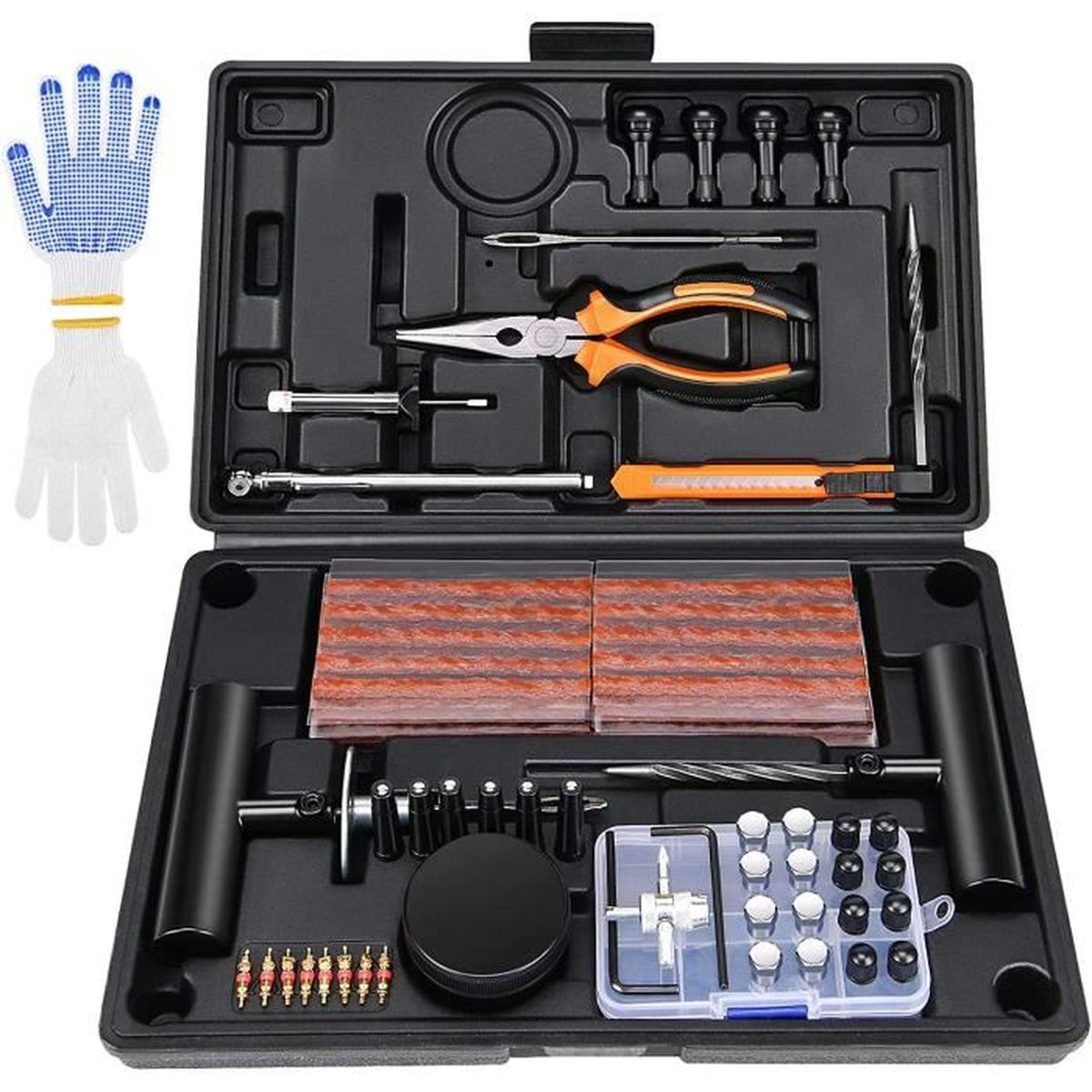 Kit de Reparation de Pneu Moto Professionnel Kohree 100PCS Meche Pneu ...