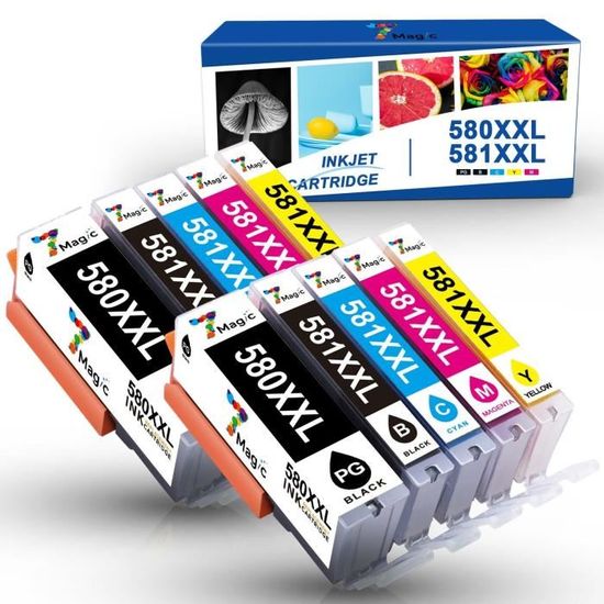 Cartouche d'encre 7MAGIC pour Canon Pixma TR8500 TS9100 TS6150 TS6241 ...