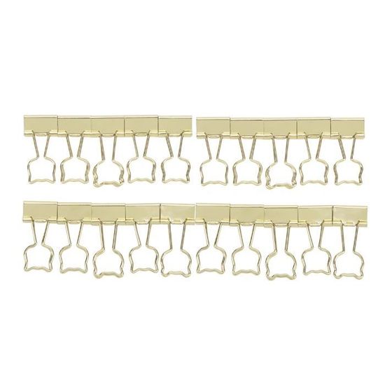 Cikonielf Clips de papier 20pcs Petits Clips de Reliure Design de ...