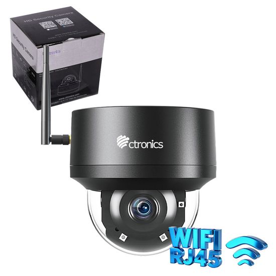 Ctronics 5MP Dôme Caméra Surveillance Extérieure WiFi 2.4/5GHz Vision ...