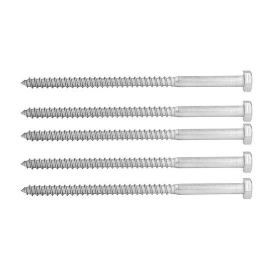 GOTOTOP vis à tête autotaraudeuse 304 en acier inoxydable demi-filetage boulon bois vis tire ...