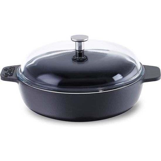 Grande Sauteuse - Limics24 - Arcana / Poêle Fonte (Ø 28 Cm ) Couvercle ...