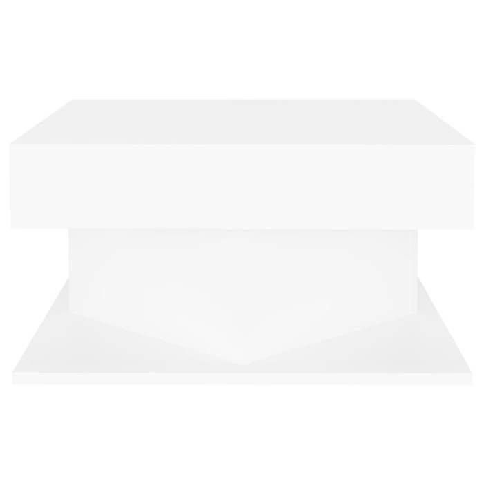 Table basse, Table de salon, VIDAXL, Blanc 57x57x30 cm, Bois d ...