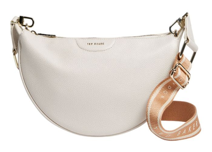 Ted Baker Sac à épaule bandoulière crème en cuir pour femme - Essina ...