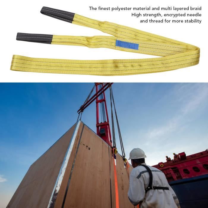 Qiilu Sangle de levage de palan Sangle de Levage en Polyester, 13,12 ...