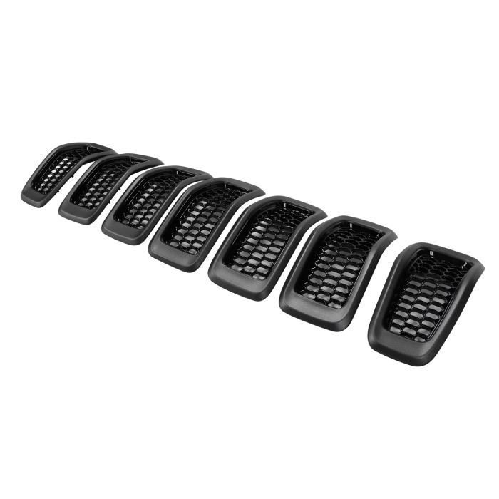 Calandre De Course Automobile 7 Pièces 22X10.3 Cm Noir Grille De Course ...