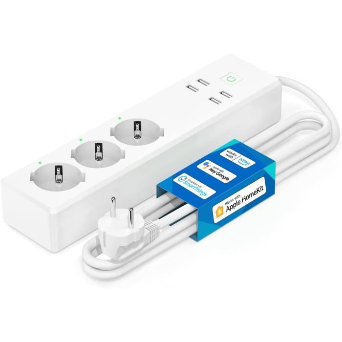 Multiprise Wifi Smart Pour Homekit Wifi Multiprise Avec 3 Sorties Ca Et ...