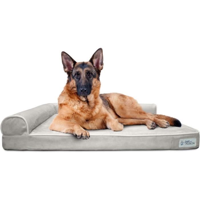 Betterlounge Lit Pour Chien En Mousse À Mémoire De Forme Avec Doublure ...
