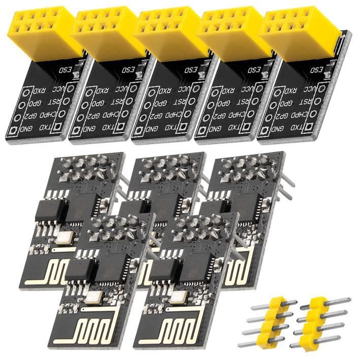 5 x ESP8266 ESP-01S Module émetteur-récepteur série sans Fil WLAN avec ...