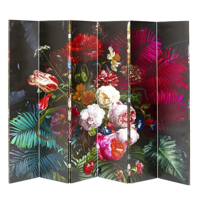 Paravent fleurs et feuilles Kare Design - Cdiscount Maison