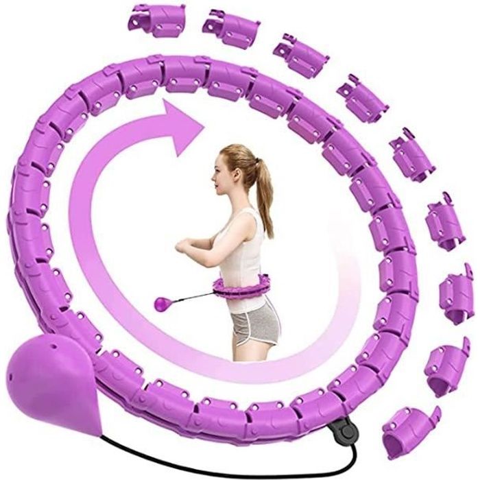 Hula Hoop intelligent avec compteur, anneau de fitness détachable et ...