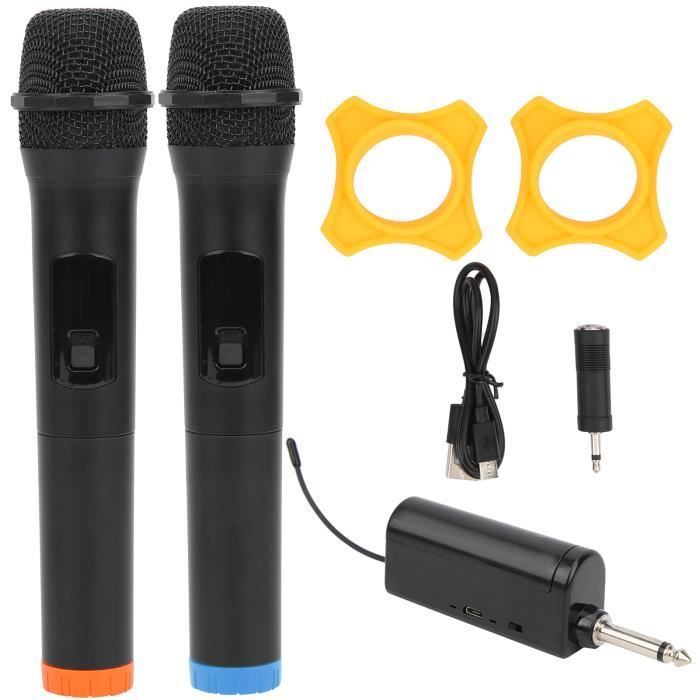Micro sans fil, microphone portatif léger, pour fête à la maison ...