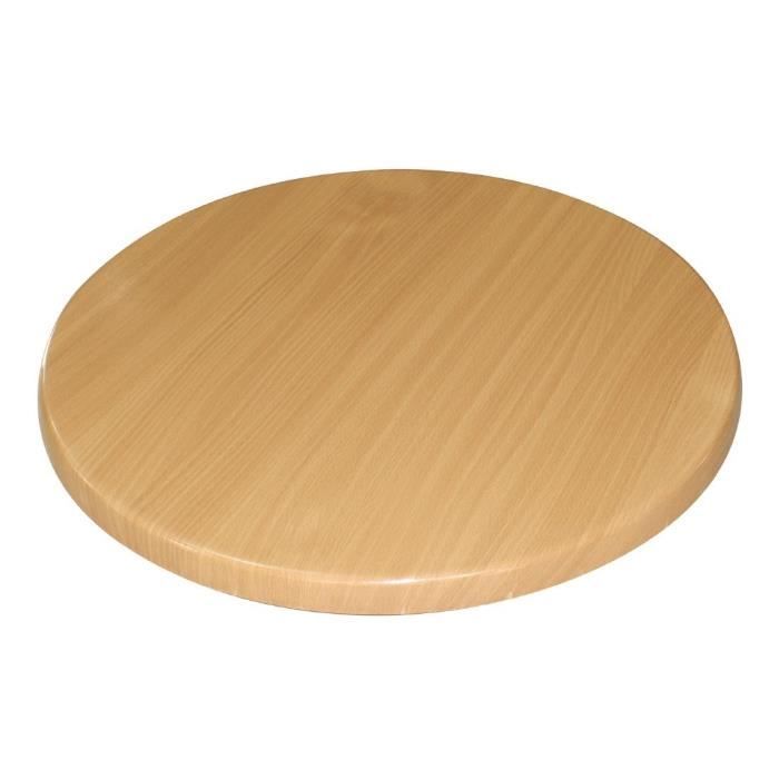 Ronde Boléro table Hêtre effet 800mm - Cdiscount Maison