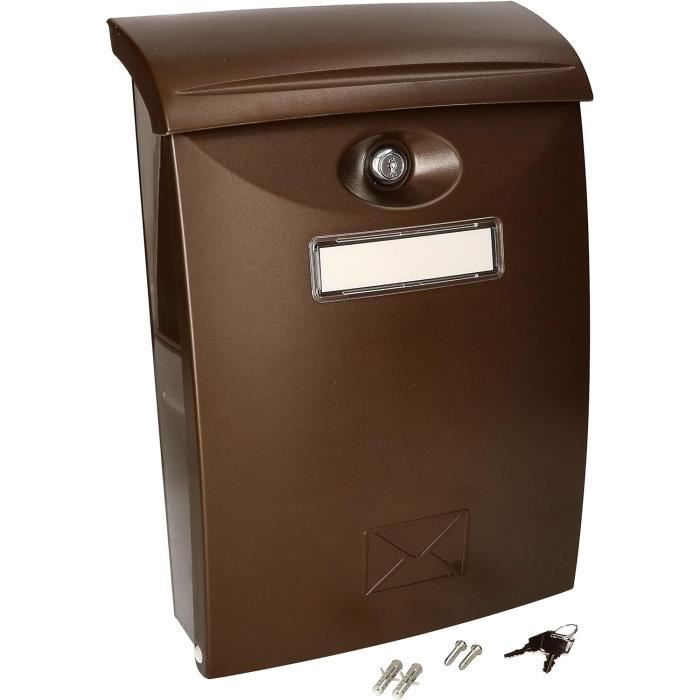 ® Boîte Aux Lettres En Plastique Marron 235X90X340Mm[u823] - Cdiscount ...