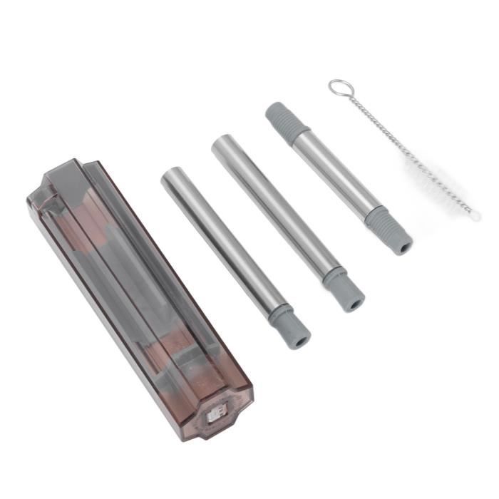 Paille pliable Maille pliable, maille en acier inoxydable facile à ...