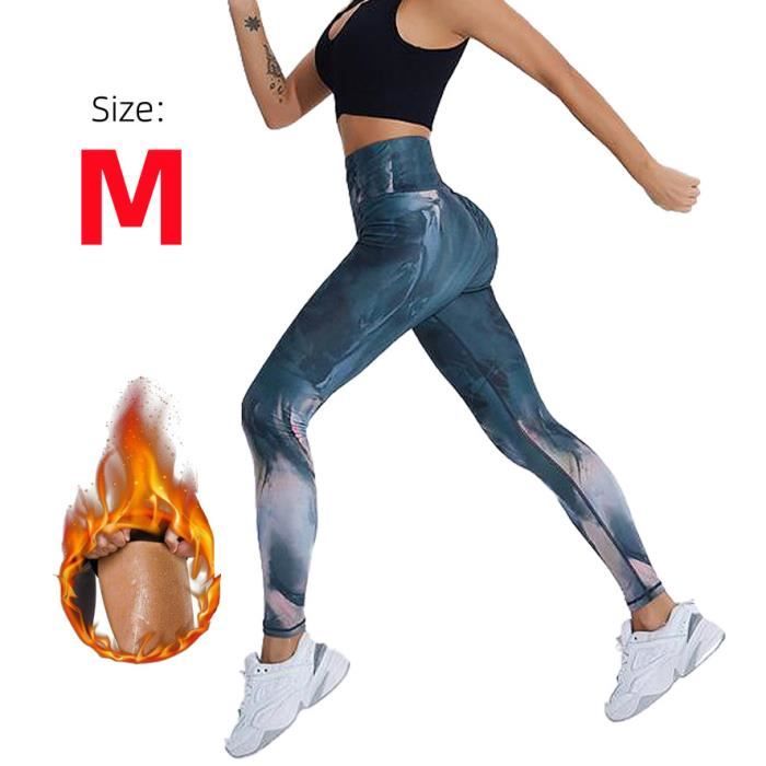 Pantalon de Sudation Femme Legging,Legging Push-up Extensible Taille Haute,Minceur Transpiration ...