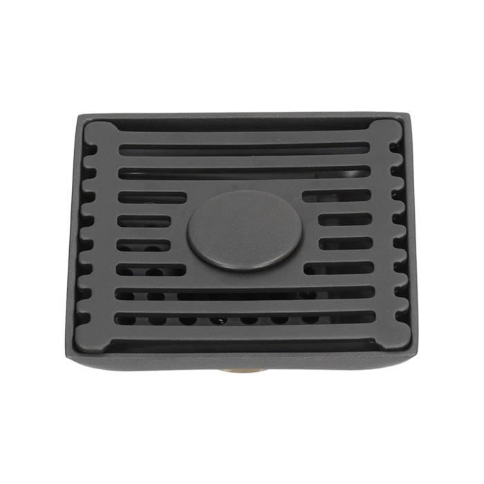 Tbest Drain de sol carré de 4 pouces Siphon de Sol de Douche carré en ...