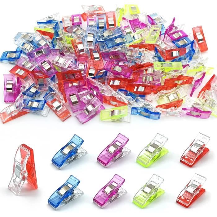 100 Pièces Pince À Coudre, Clips Couture En Plastique, Couture ...