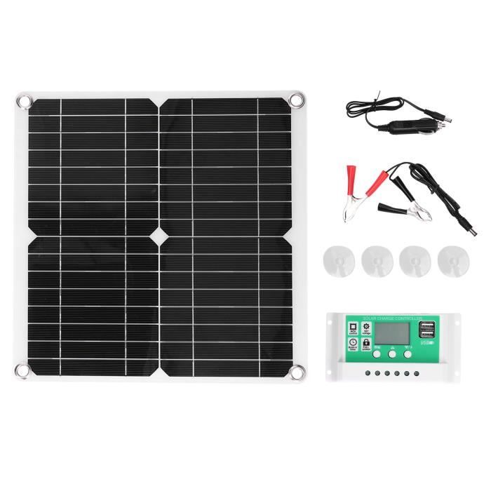Panneau Solaire Flexible en Silicium Monocristallin 40W 18V avec Contrôleur de Charge Solaire ...
