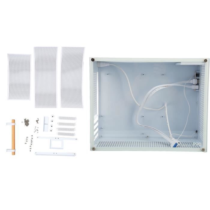 Botier MATX Botier de Jeu Mini ITX pour PC, Botier avec Poignée en Bois ...