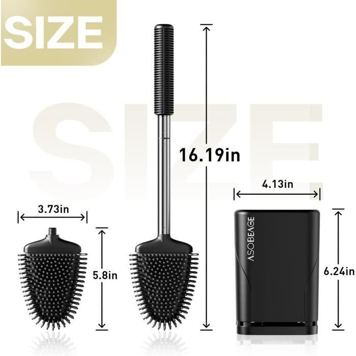 Brosse De Toilette, Brosse Wc Et Récipient, Brosses De Toilette Pour Salle De Bain Avec Kit De ...