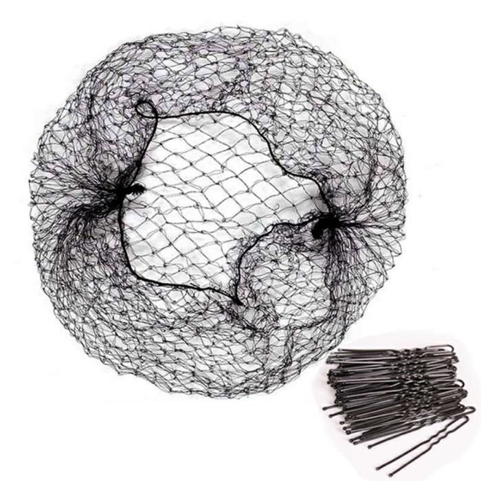 Filet à cheveux - DRFEIFY - Invisible en Nylon - 50 pièces - Noir ...
