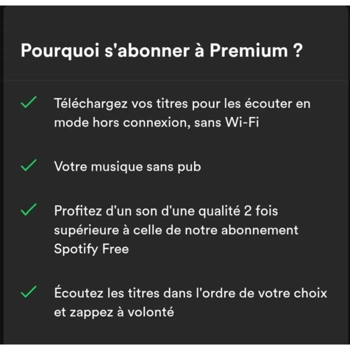 SPOTIFY PREMIUM ABONNEMENT 12 MOIS -Garantie- - Cdiscount TV Son Photo