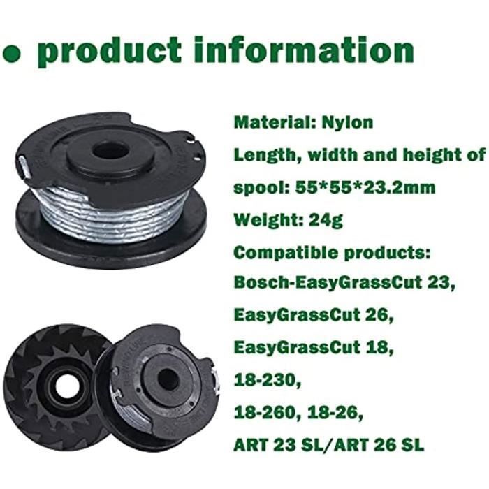 Bobine Rechange Pour Coupe Bordure, F016800569/F016800385, Pour Débroussailleuse Sans Fil Bosc ...