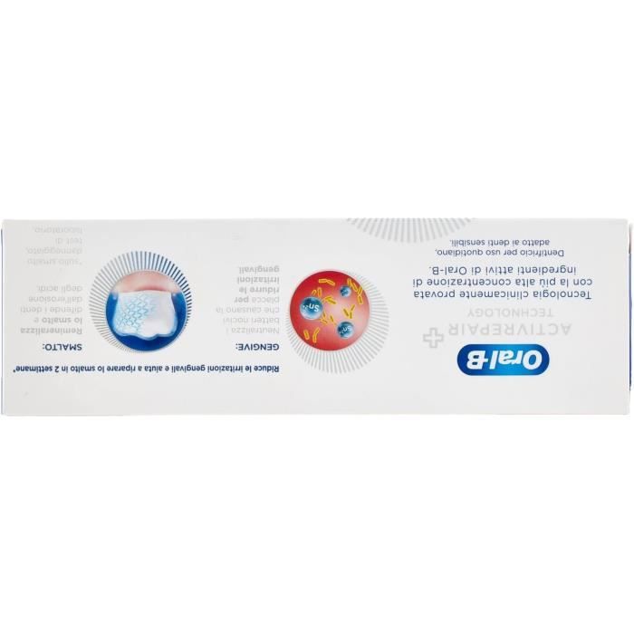 Oral B Dentifrice Pro Repair, Gencives Et Émail, Neutralise Les ...