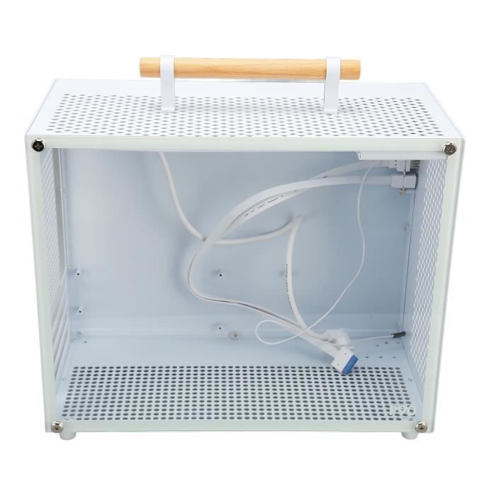 Botier MATX Botier de Jeu Mini ITX pour PC, Botier avec Poignée en Bois ...