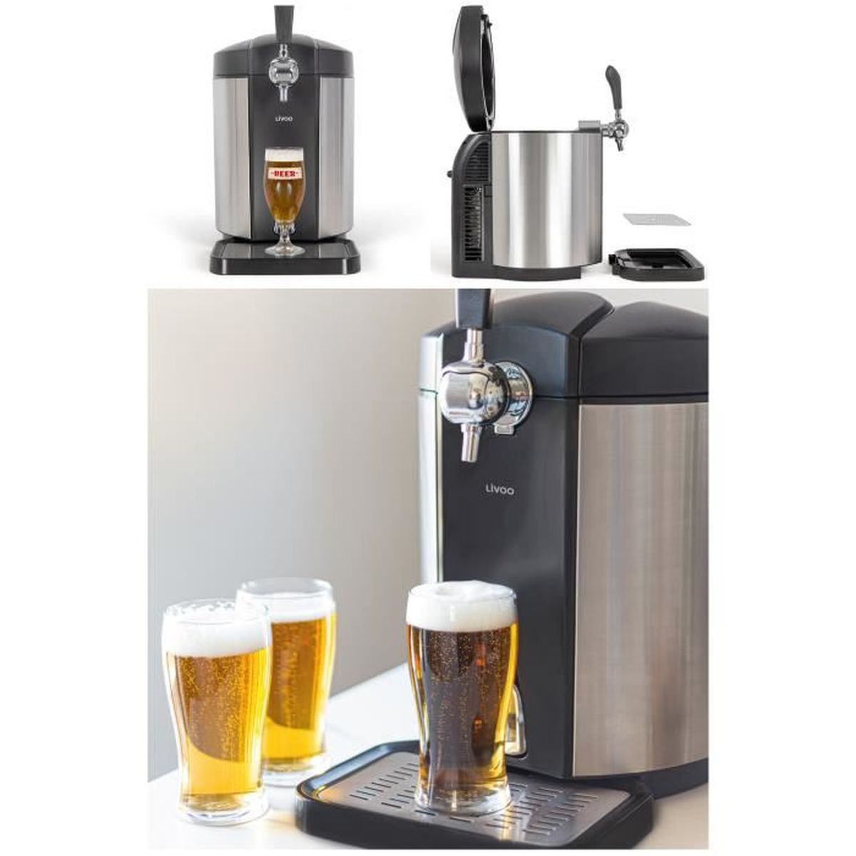 Tireuse à bière INOX Compatible avec fûts Heineken® de 5 L ...