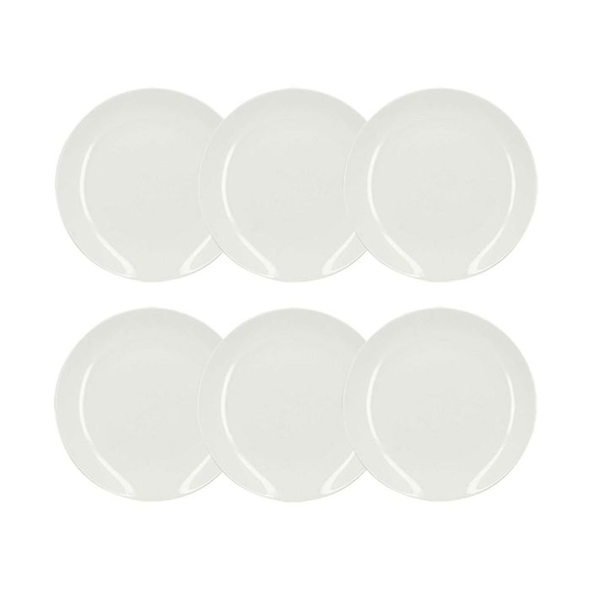 NOVASTYL - LOT 6 ASSIETTES PLATES METROPOLITAN 27CM EN PORCELAINE ...