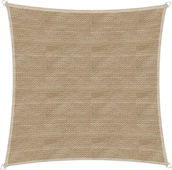 Segel 10758 Capri Voile d'ombrage carré 5 x 5 m (Pieds synthétiques ...