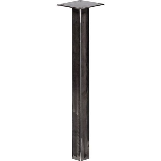 Pied de Table en Acier Carré HOLZBRINK - HLT-14A-F-60-0000 - 40x40mm ...