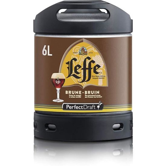 Fût 6L Perfectdraft - 5 euros de consigne inclus - Fût pour tireuse à bière (Leffe Brune)[232 ...