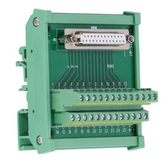 Cikonielf plaque adaptateur DB25 vers terminal DB25 à la plaque d ...