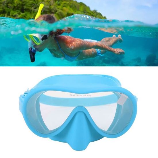 Masque de plongée anti - buée trempé verre snorkeling masque de plongée ...