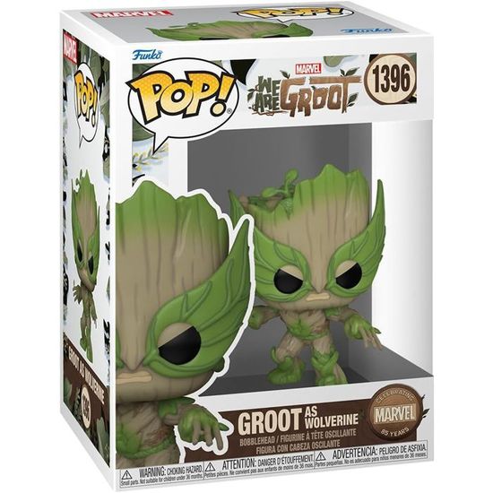 Figurine Funko Pop Marvel We Are Groot Wolverine - Cdiscount Jeux - Jouets