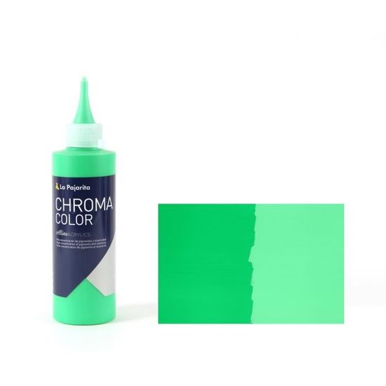 Peinture acrylique Chroma Color 200ml - Nuancier Chroma Color:Vert ...