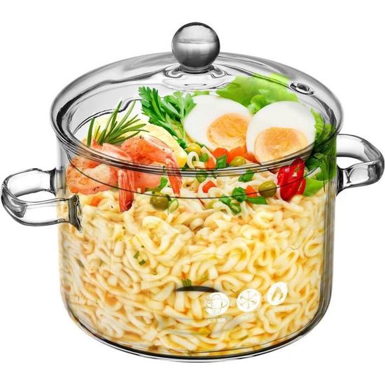 Pot De Cuisine En Verre Plat De Cuisson En Verre Borosilicate Avec ...