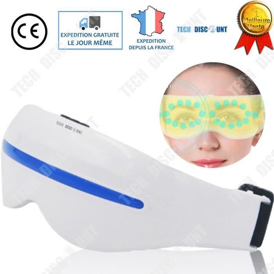 Masseur oculaire - Blanc - Électrique - Infrarouge - Anti-fatigue ...
