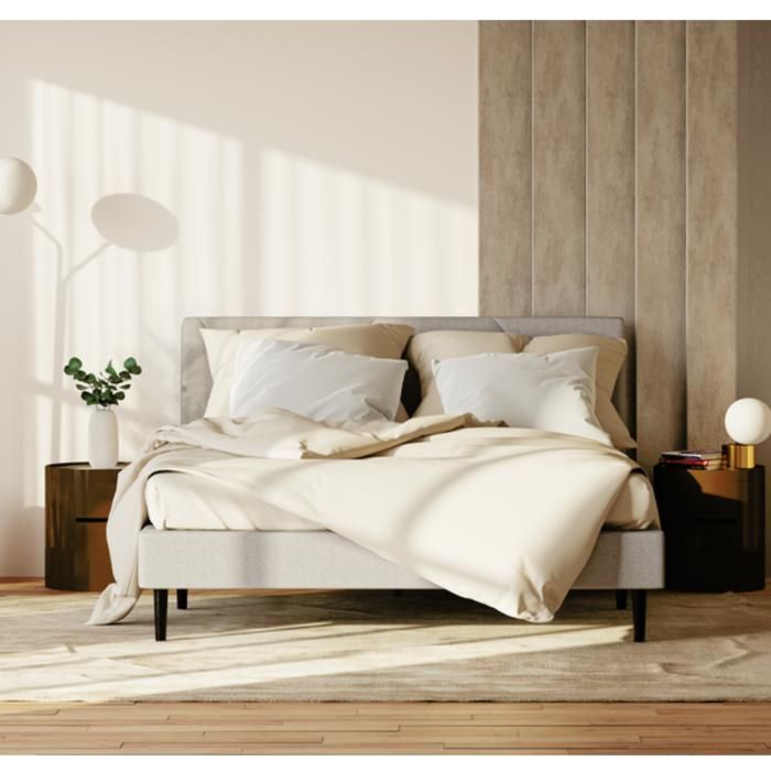 Emma Lit Cocoon 180x200 cm | Tête de lit avec rangement | Confort et praticité | Design et ...