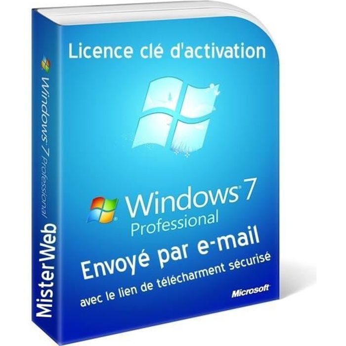 La clé d'activation Licence Windows 7 Professionnel - FR - A ...