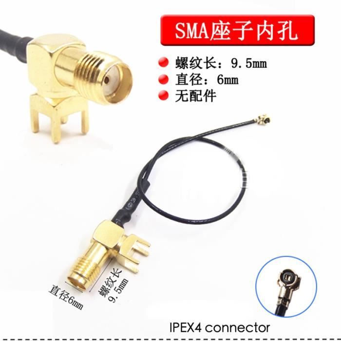 2 pièces IPEX 4-Tête de soudage U.FL IPEX IPEX4 15cm, 2 pièces-lot ...