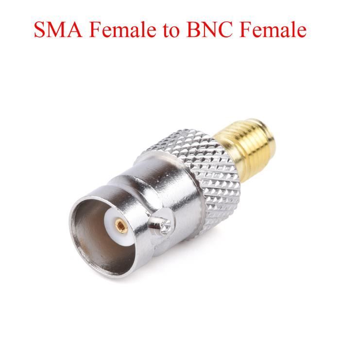 SMA-F à BNC-F - 1 Pièces Connecteur Coaxial Rf Adaptateur Jack Femelle Utilisation Pour Antenne ...