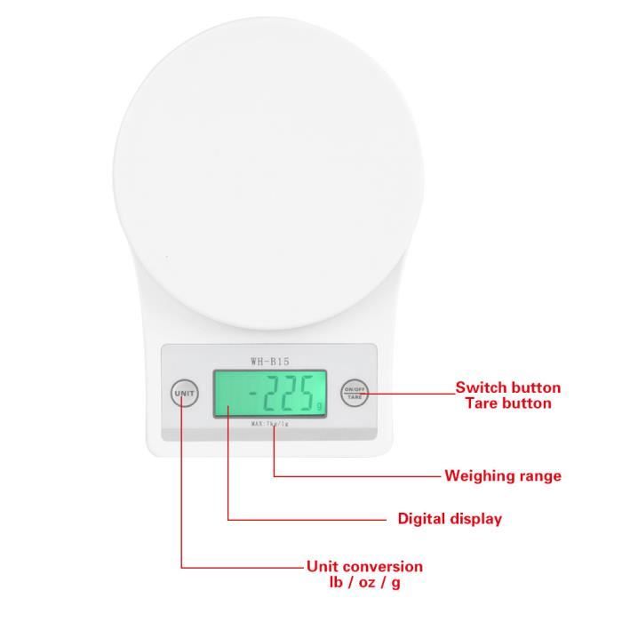 Balance Numérique Balance De Cuisine Électronique Numérique Haute ...